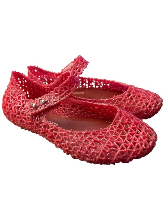 Mini Melissa | Shoes | Mini Melissa Compana Mary Jane Pinkred Glitter ...